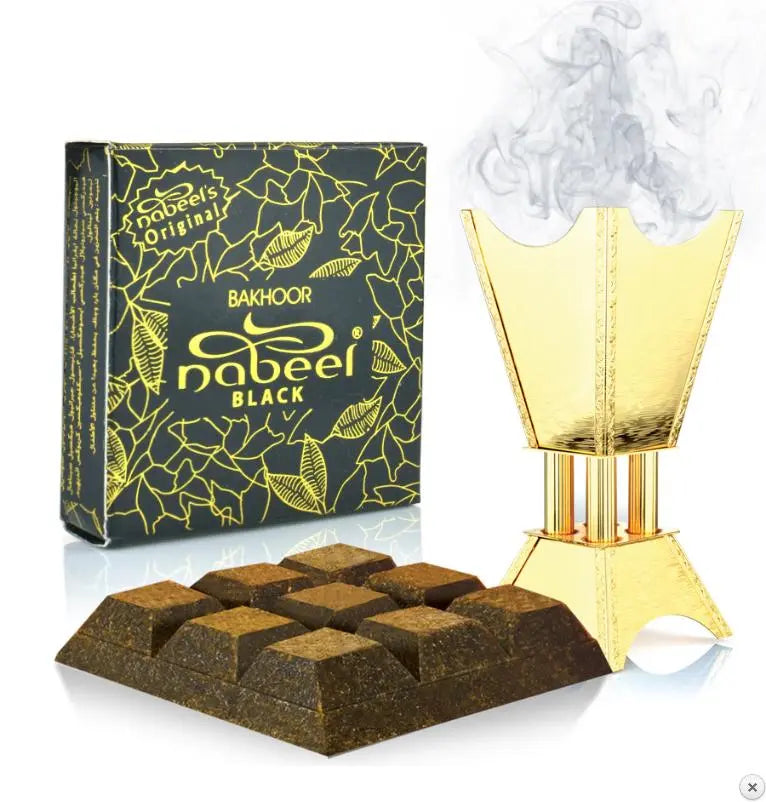 Nabeel Bakhoor Nabeel Black Bakhoor Incense Bar 40g 12x - Smile Europe ...